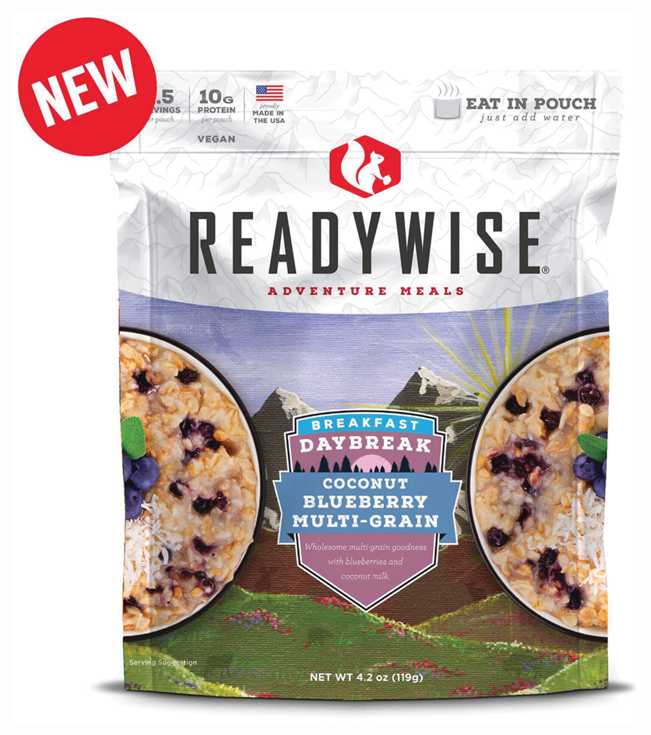 READY WISE Daybreak Coconut Blueberry Multi-Grain – Nitro-Pak ...