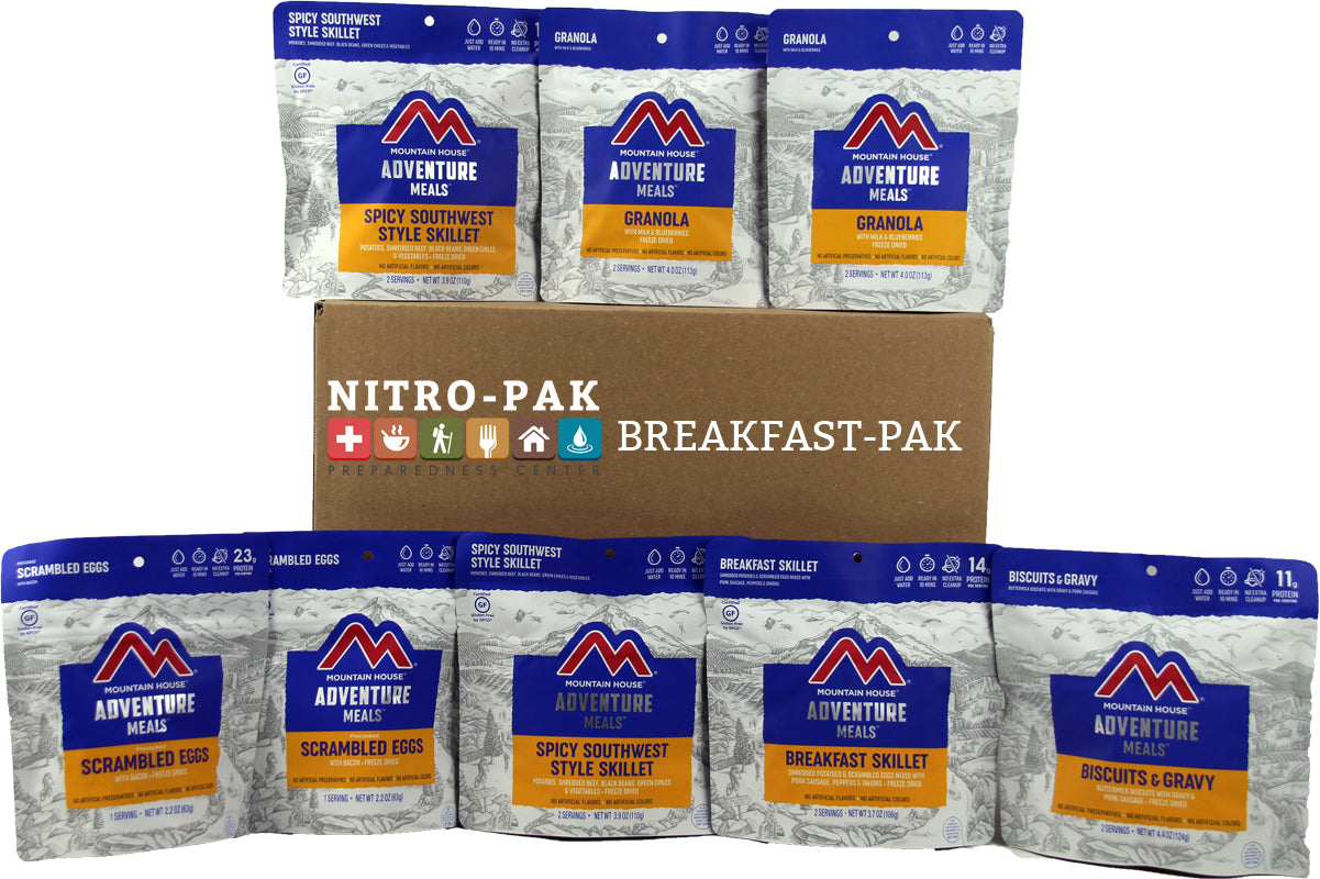 Mountain House Breakfast Pouch Pak – Nitro-Pak Preparedness Center